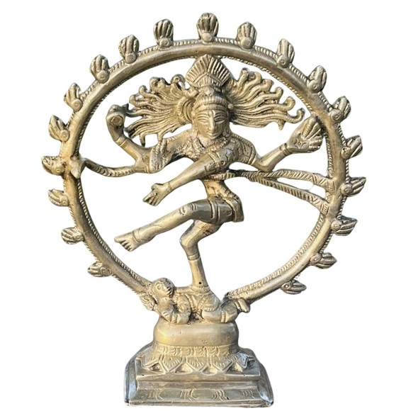 Art | Vintage Hindu Dancing Shiva Nataraja Lord Of Dance Bronze Brass ...
